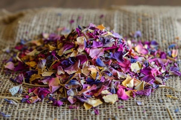 Using Natural Elements as Wedding Confetti - Driedero